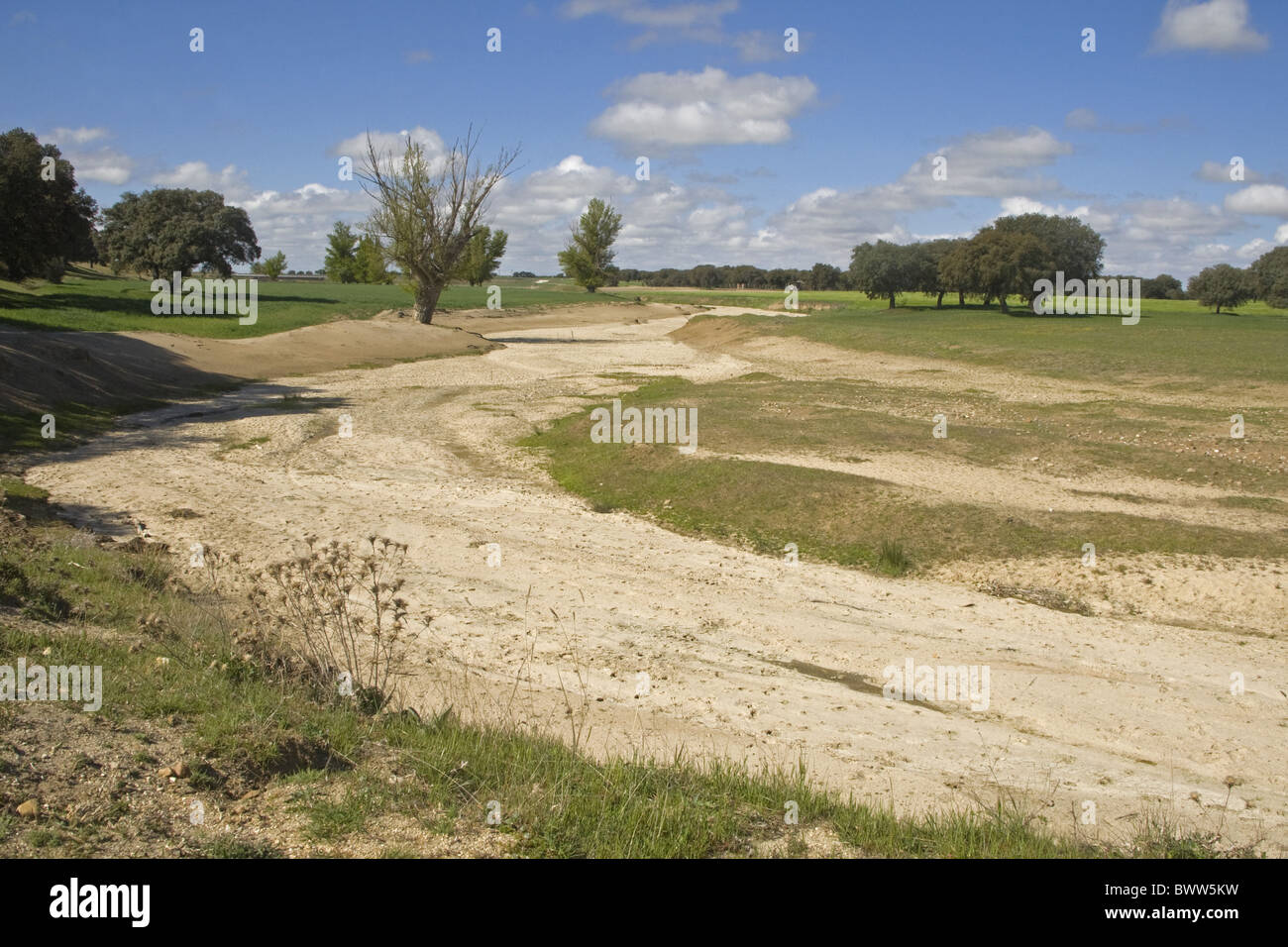 View dry riverbed river has constant flow only Stock Photo - Alamy