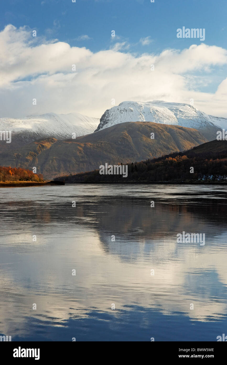 Ben Nevis and Loch Eil, Lochaber, Highland, Scotland, UK Stock Photo ...