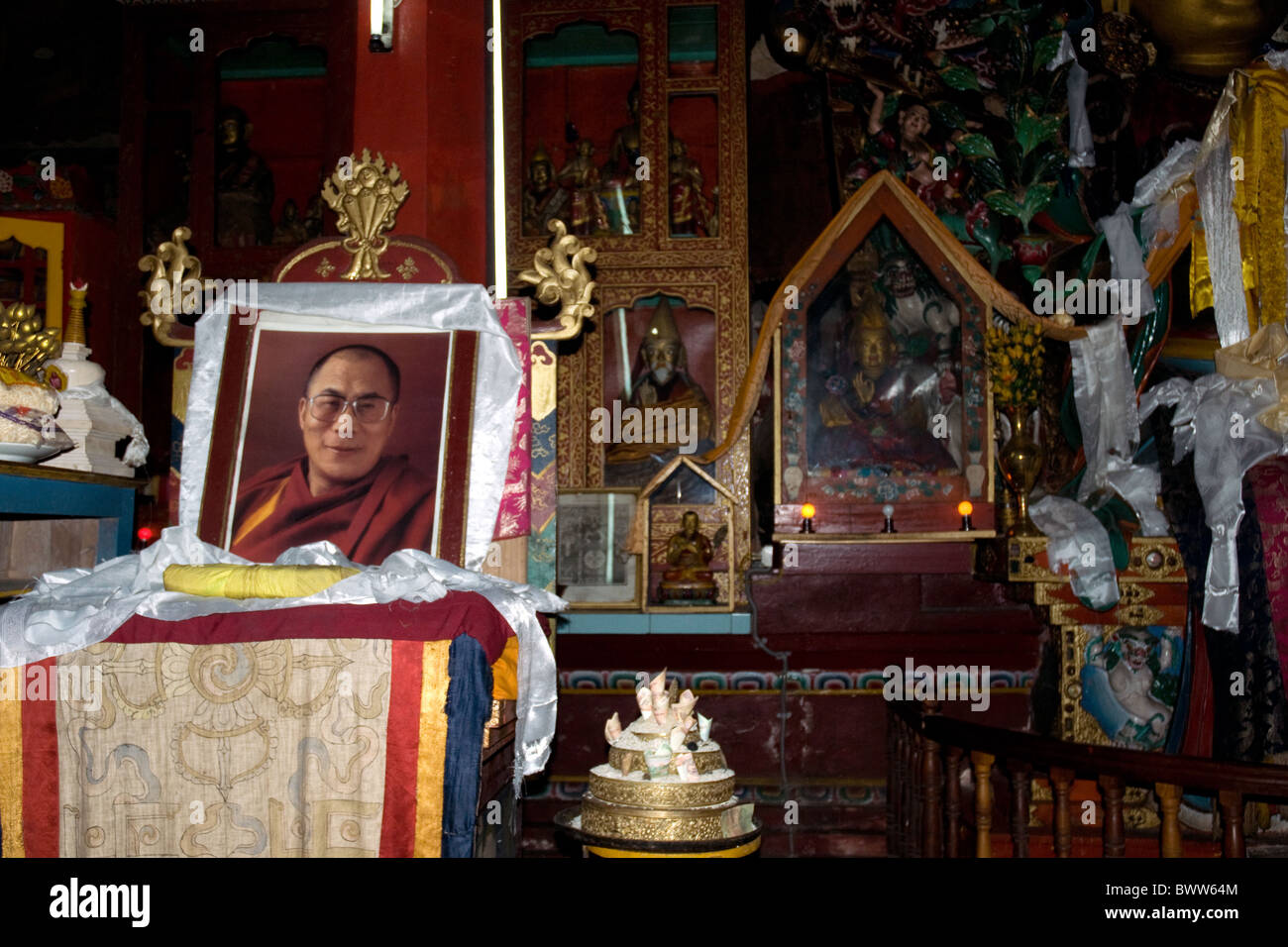 The Yiga Choeling Buddhist monastery, founded 1850, in Ghoom (or Ghum ...