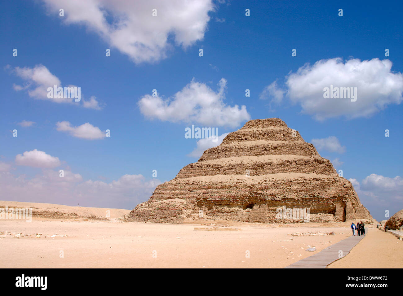 Egypt North Africa Djoser pyramid step pyramid Saqqara necropolis ...