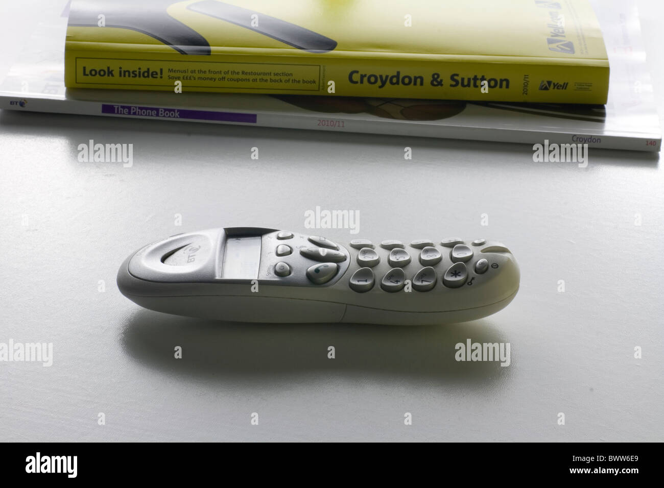 Phone and phone books Stock Photo - Alamy