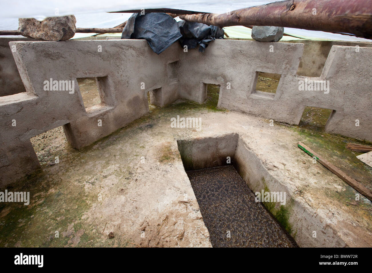 Inside the Biogas Digester, Maji Mazuri Centre, Nairobi, Kenya Stock ...