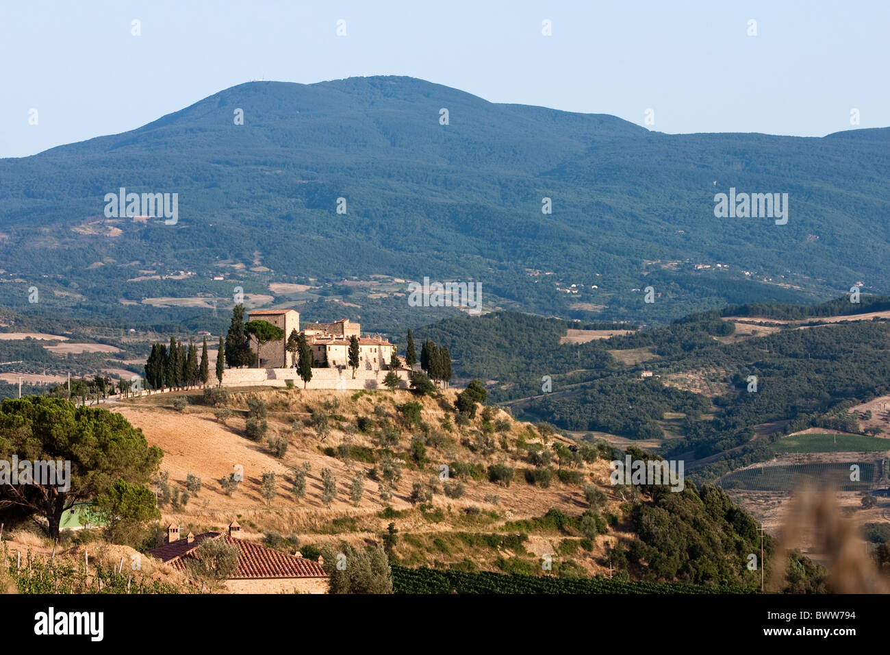 hotels resort luxury Montalcino landscape countryside castle castles ...