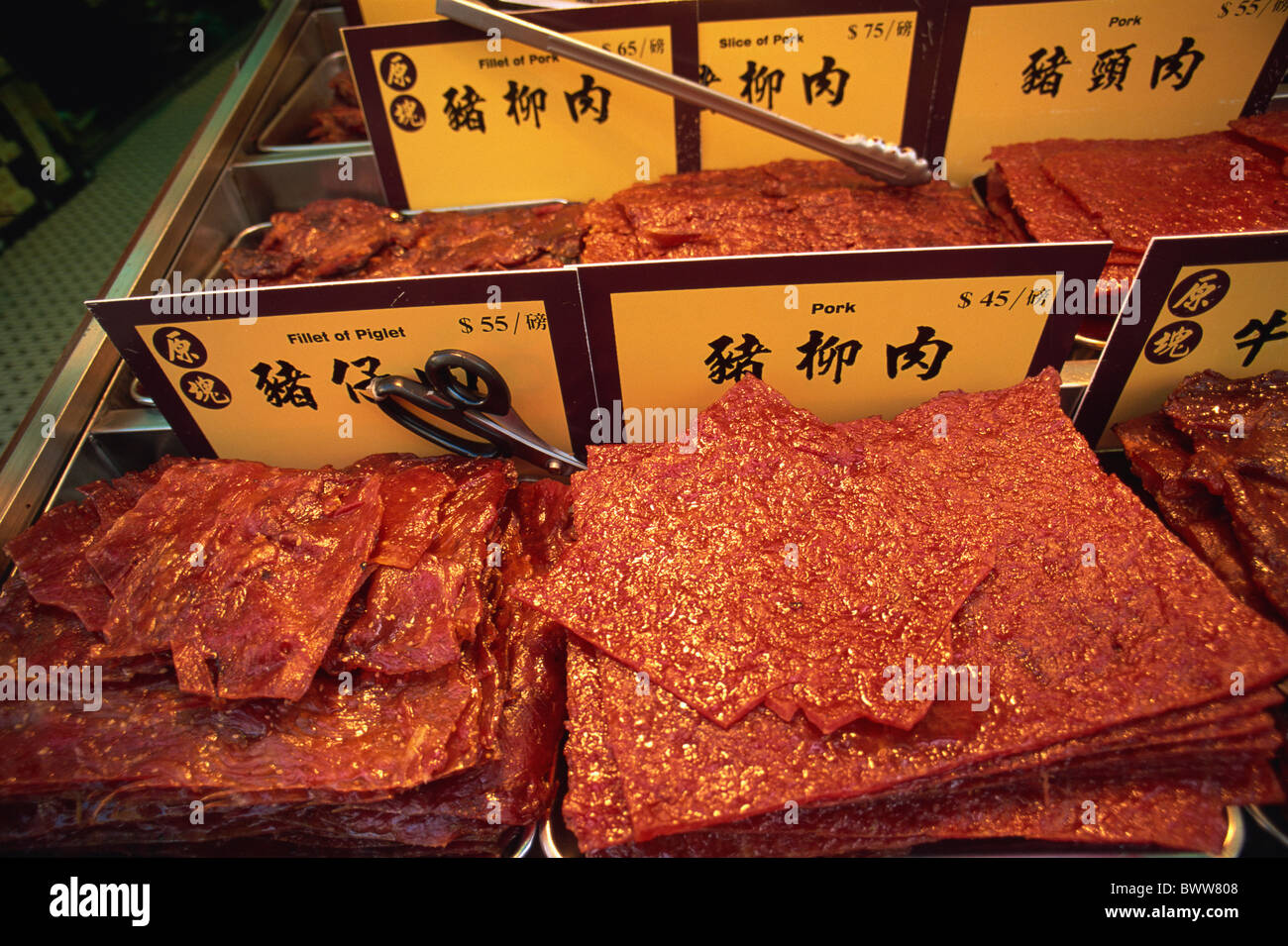 Asia China Asia Macau city Jerky Food Asian Food Meat Shop Shop ...