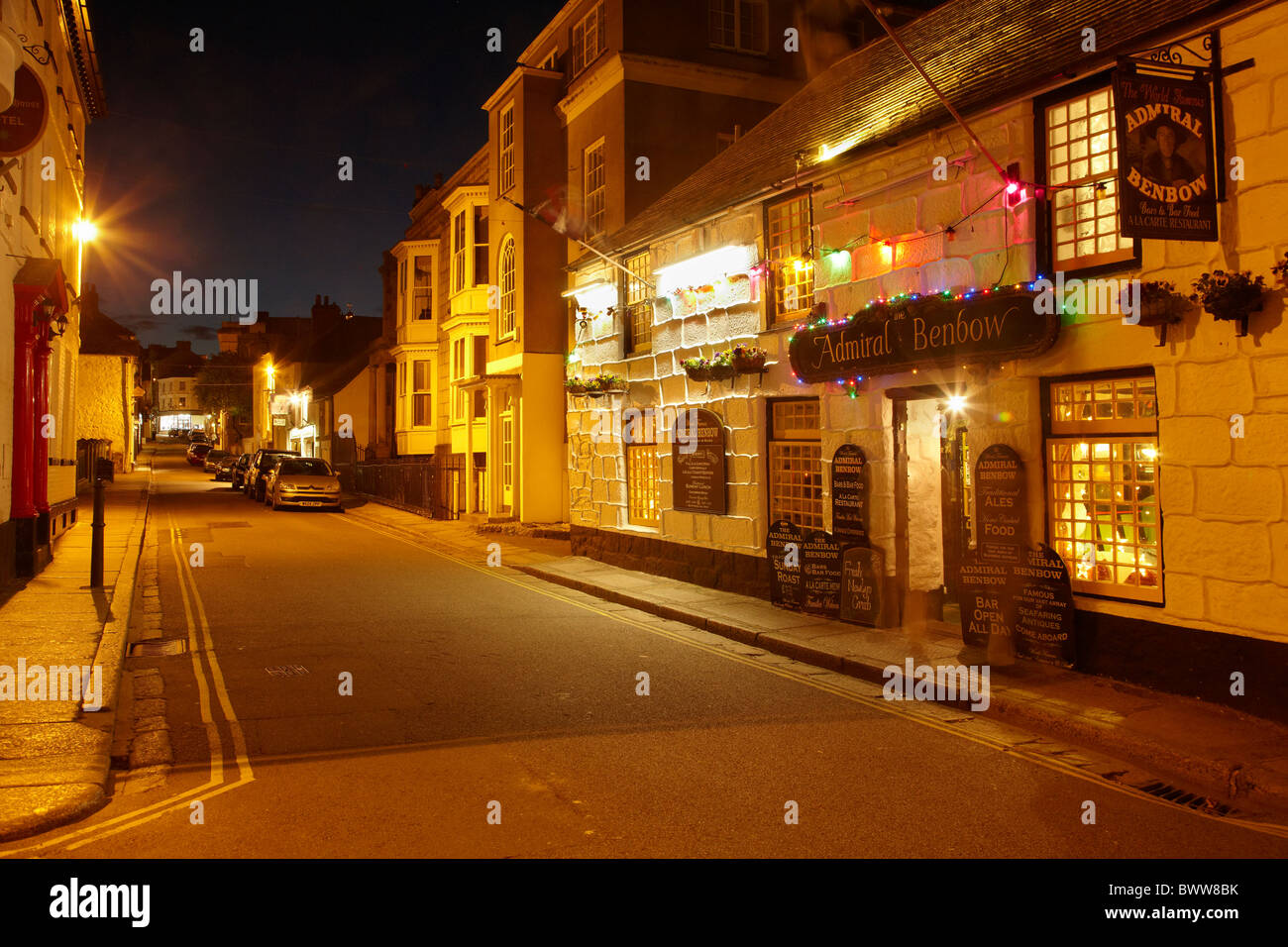 The Admiral Benbow pub, Penzance, Cornwall, England, United Kingdom ...