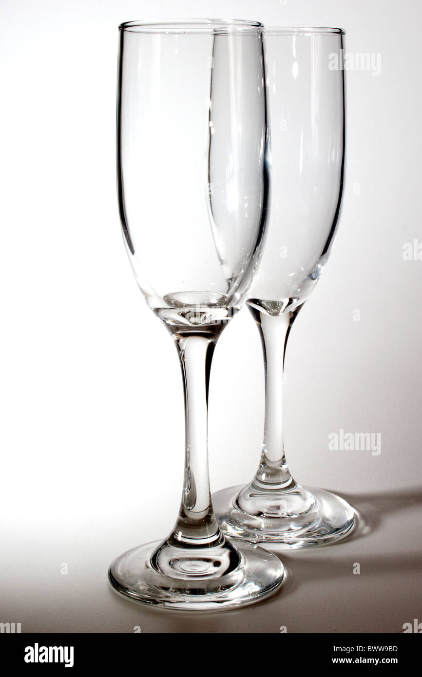 two empty glasses Stock Photo - Alamy