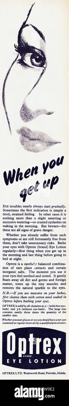 Eye advert hi-res stock photography and images - Alamy