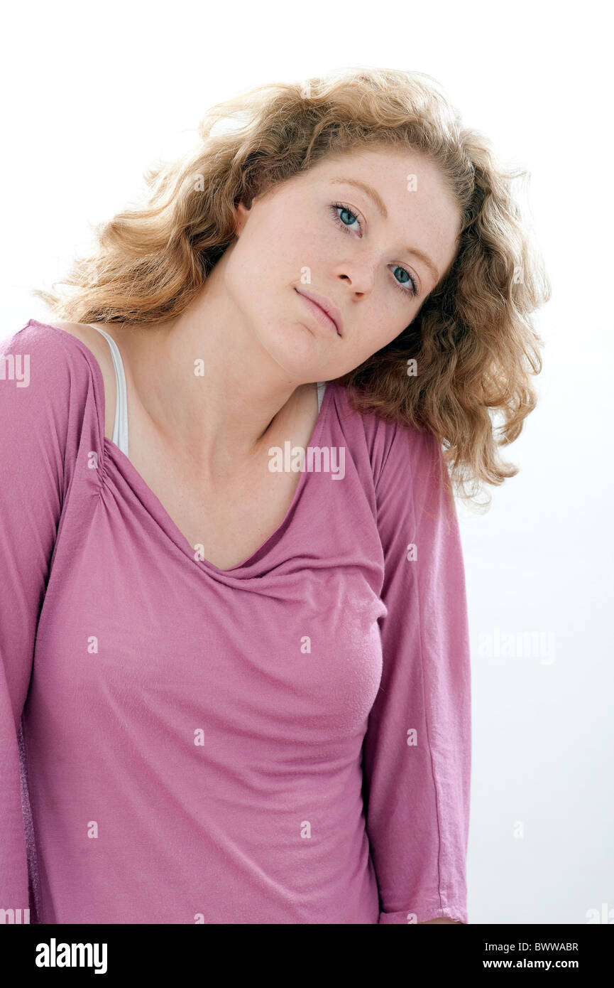 Woman and moody hi-res stock photography and images - Alamy