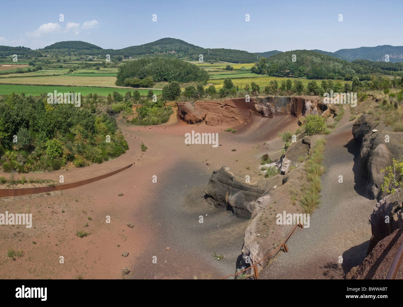 Spain Europe El Volca del Croscat Olot Catalonia volcano lava volcanic ...