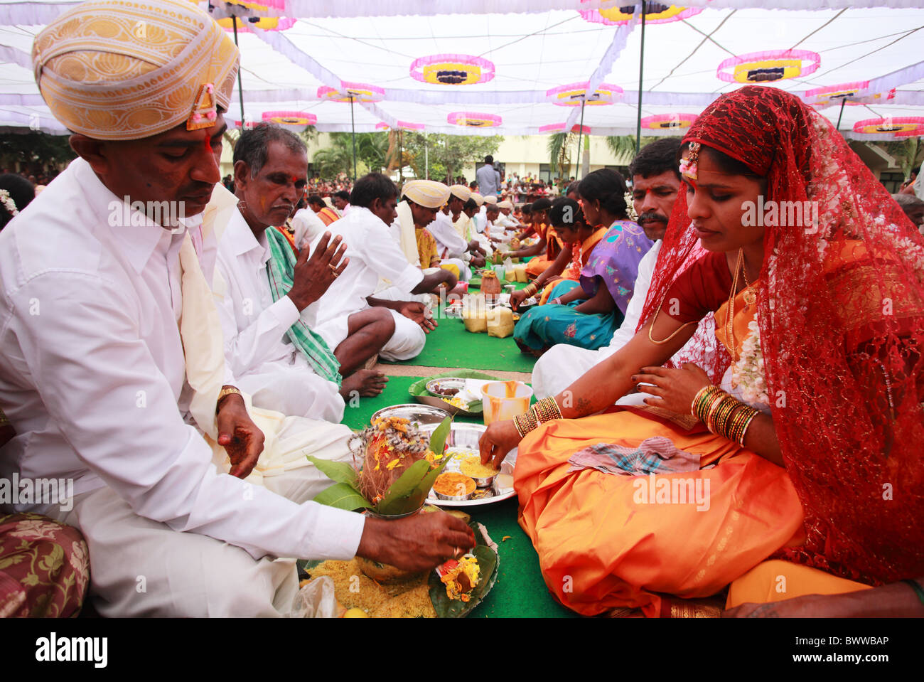 wedding ceremony Andhra Pradesh South India Stock Photo - Alamy