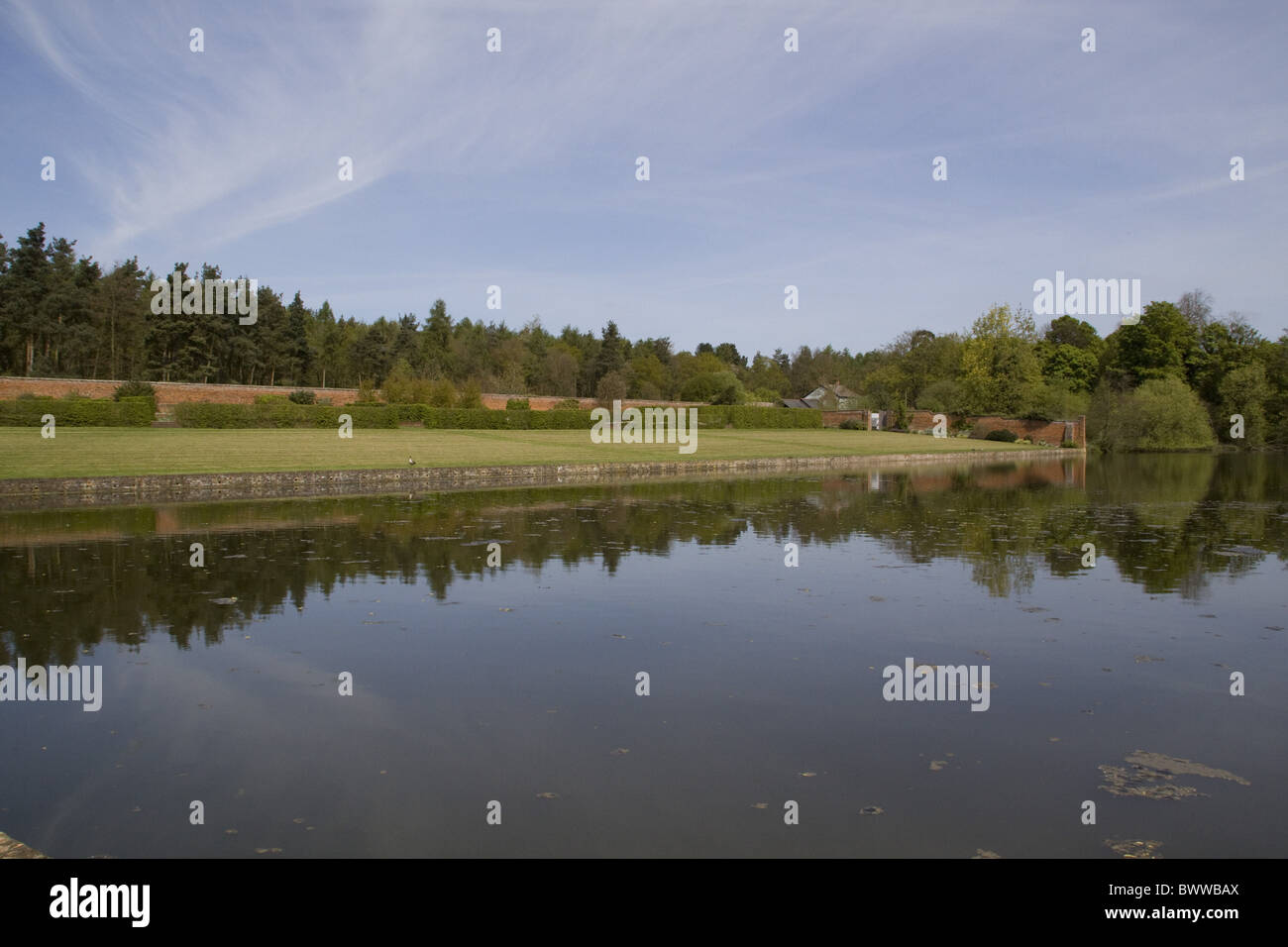 The walled Garden at Marks Hall Gardens Arboretum Stock Photo - Alamy