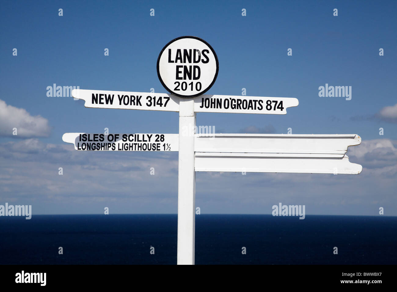 Lands end sign hi-res stock photography and images - Alamy