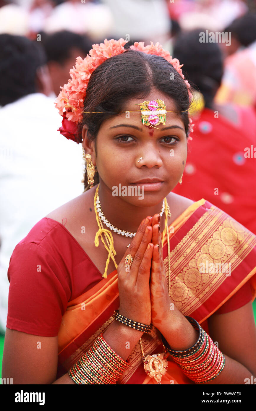 wedding ceremony Andhra Pradesh South India Stock Photo - Alamy