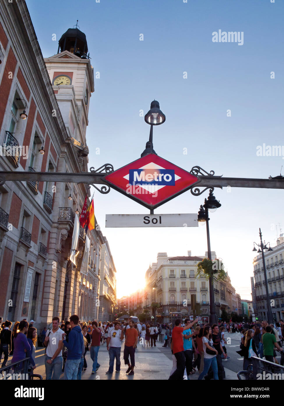 Sol Metro station Madrid, Spain Stock Photo - Alamy