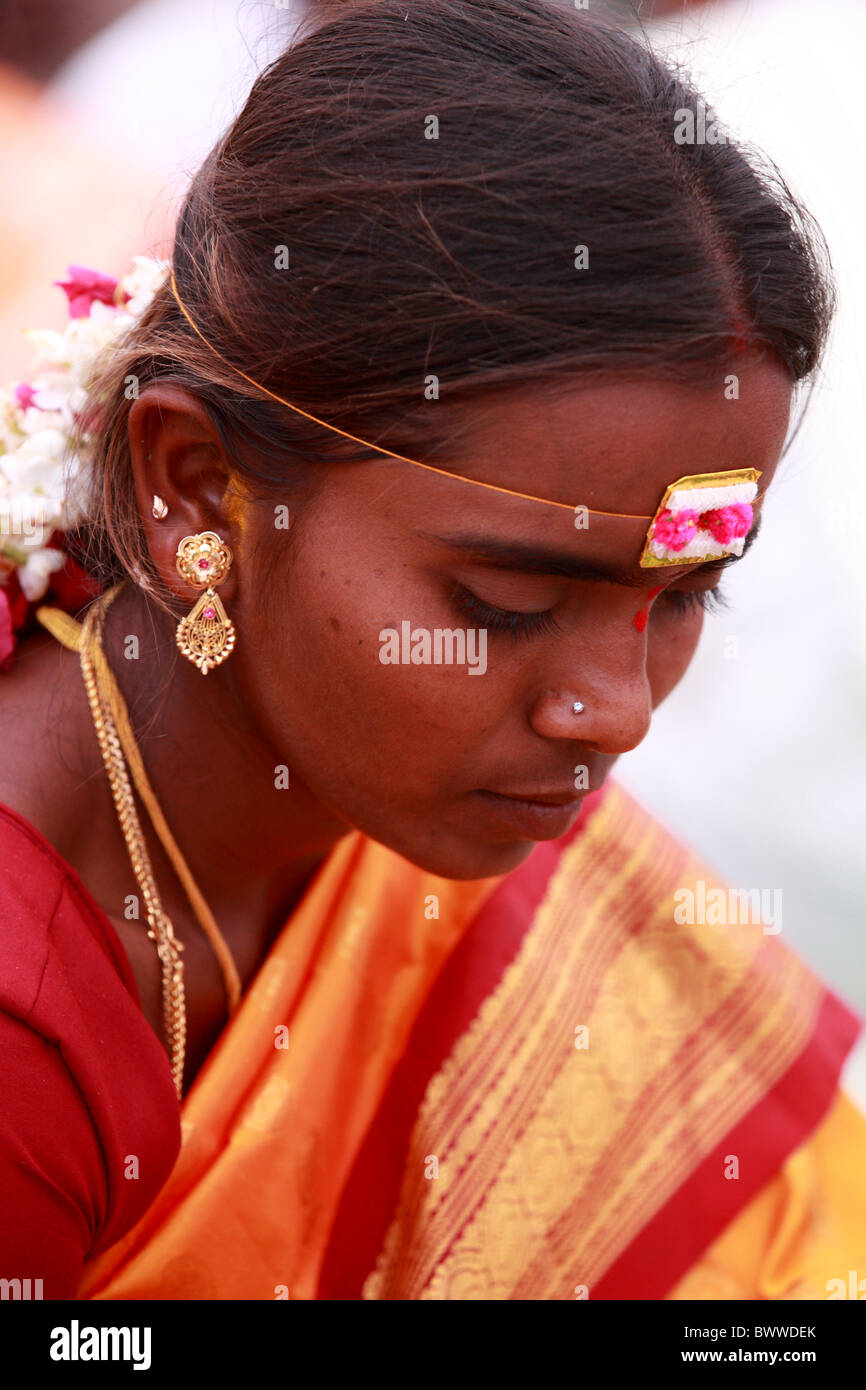 wedding ceremony Andhra Pradesh South India Stock Photo - Alamy