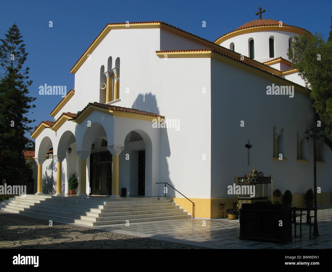 Greece, Rhodes, Kremasti The Church of Virgin Mary (Panagia Katholiki ...
