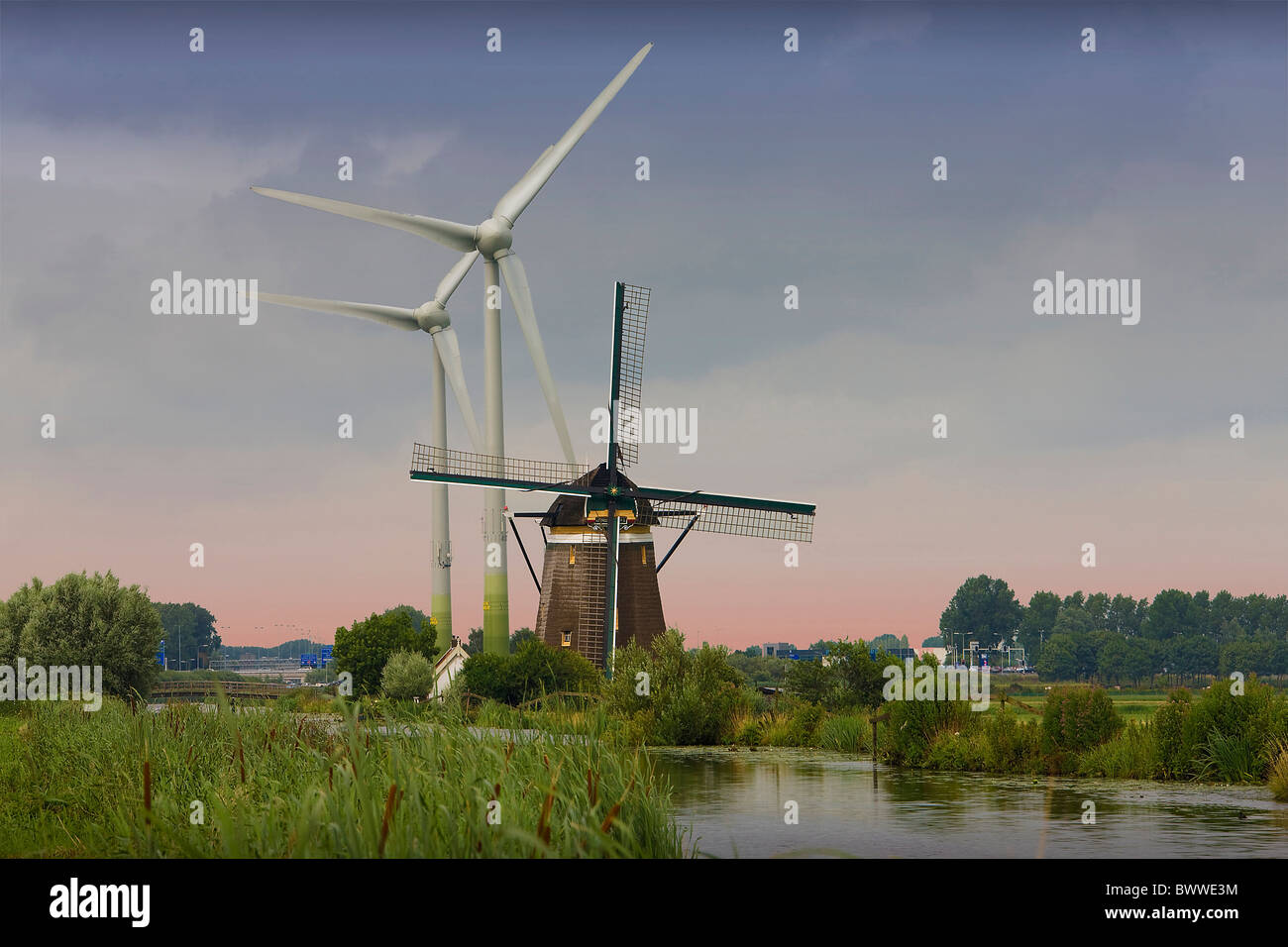 Holland Netherlands Holland Europe travel Windmills modern tradition ...