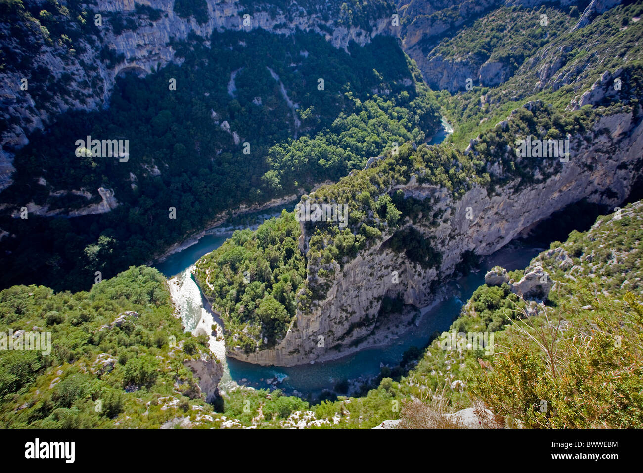 France Europe Gorges du Verdon Verdon gorge canyon landscape cliffs ...