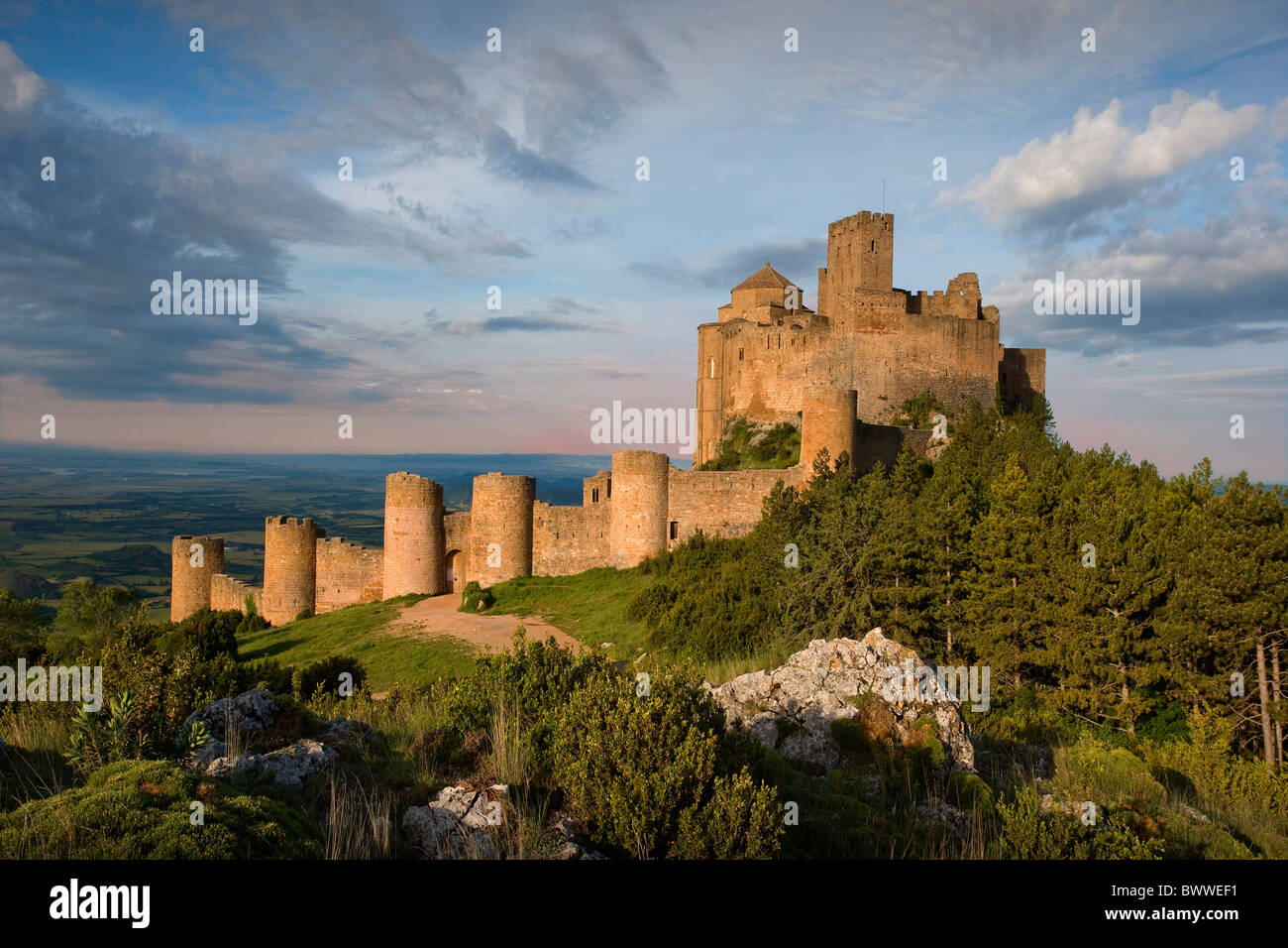 Spain Europe Aragon Region travel Loarre castle fortification ...