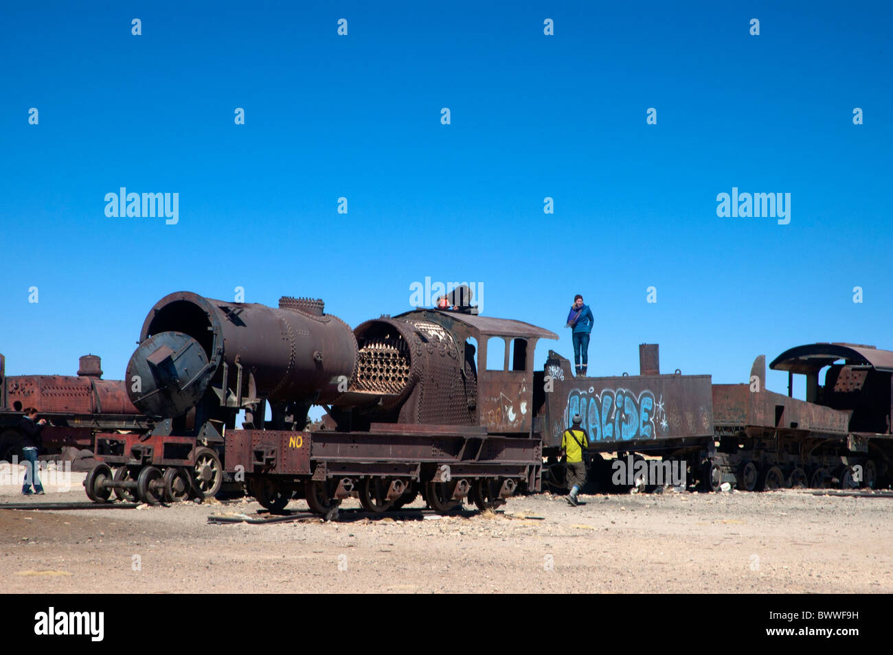 Old steam engine cementterio de hi-res stock photography and images - Alamy