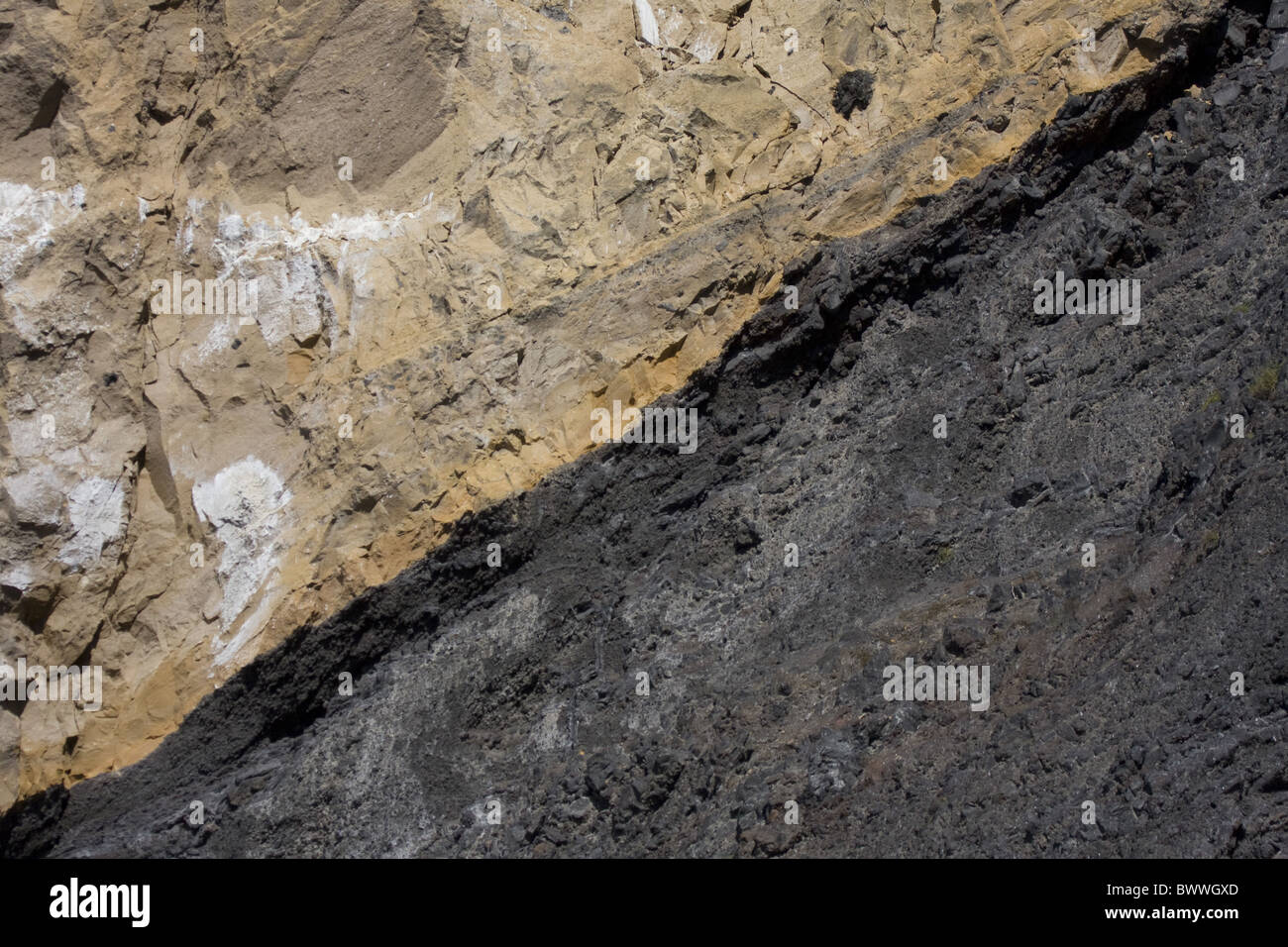 cinder and tuff volcanic rock formations Stock Photo - Alamy