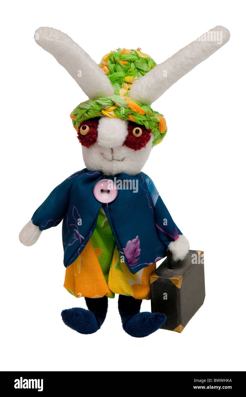 The picture of funny Russia inhabited rabbit Stock Photo - Alamy