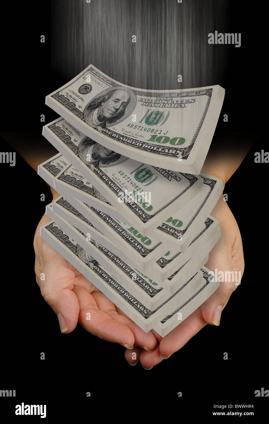 Stack of money Stock Photo - Alamy