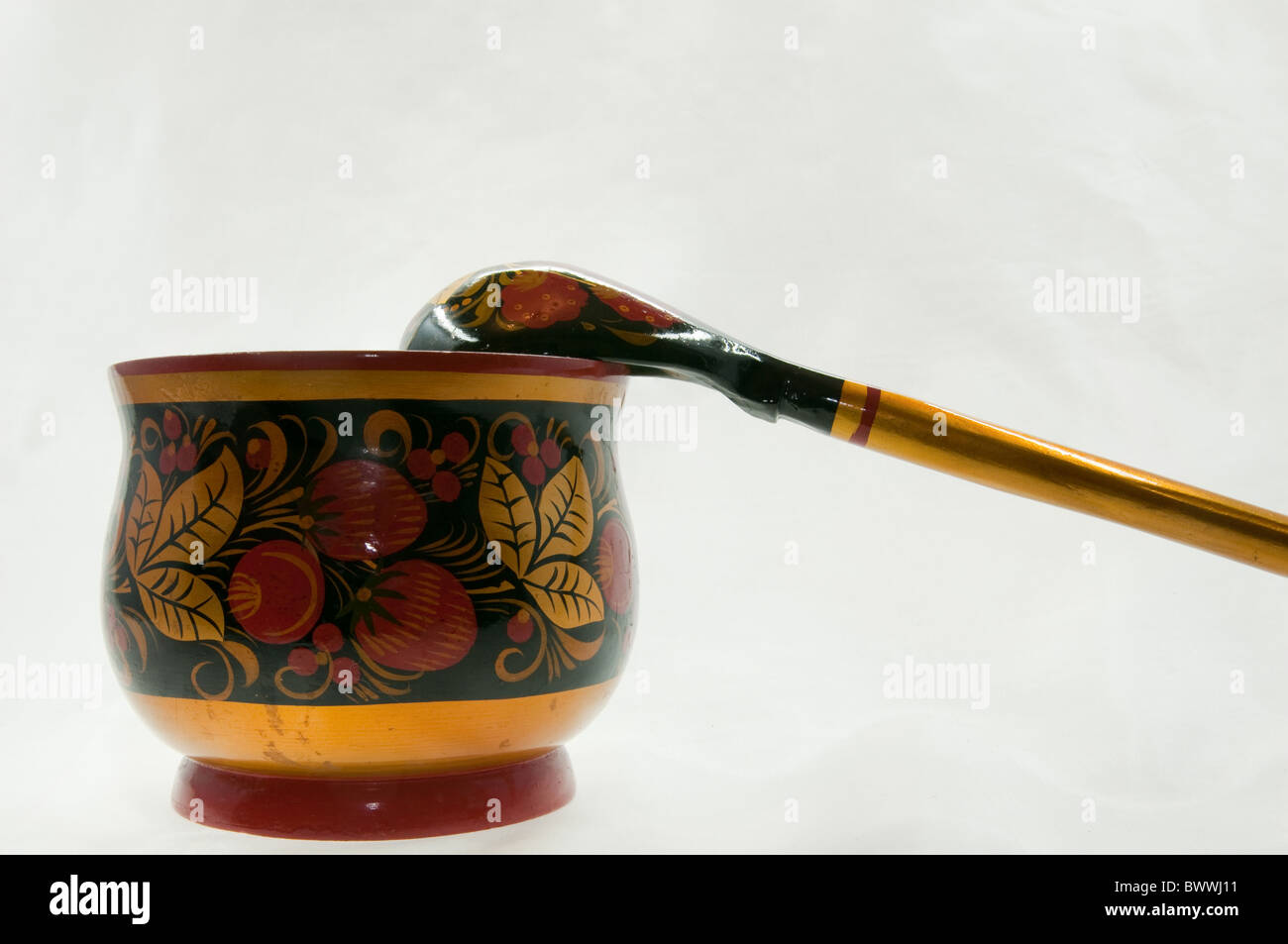 The picture of traditional russian wood art Stock Photo - Alamy