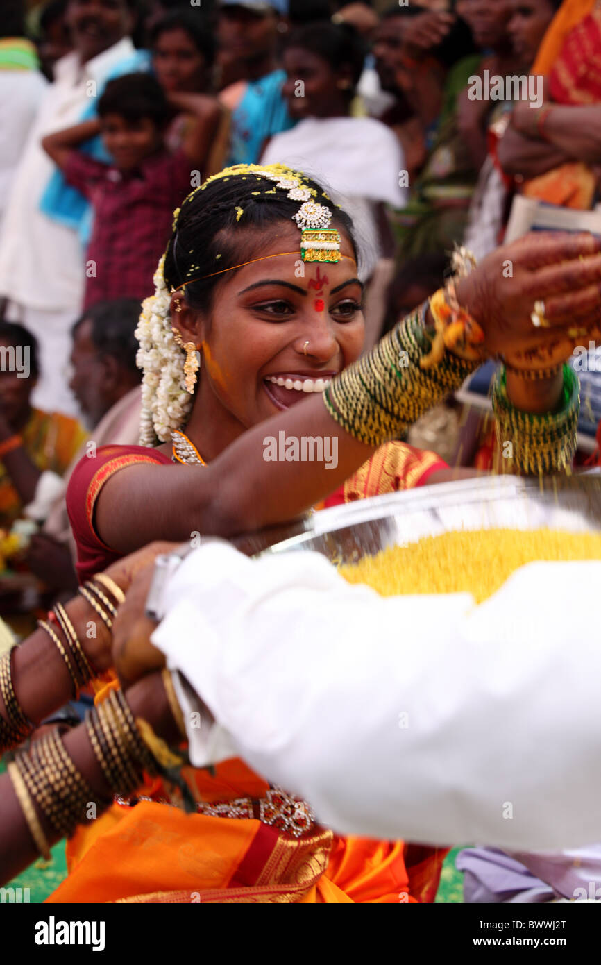 wedding ceremony Andhra Pradesh South India Stock Photo - Alamy