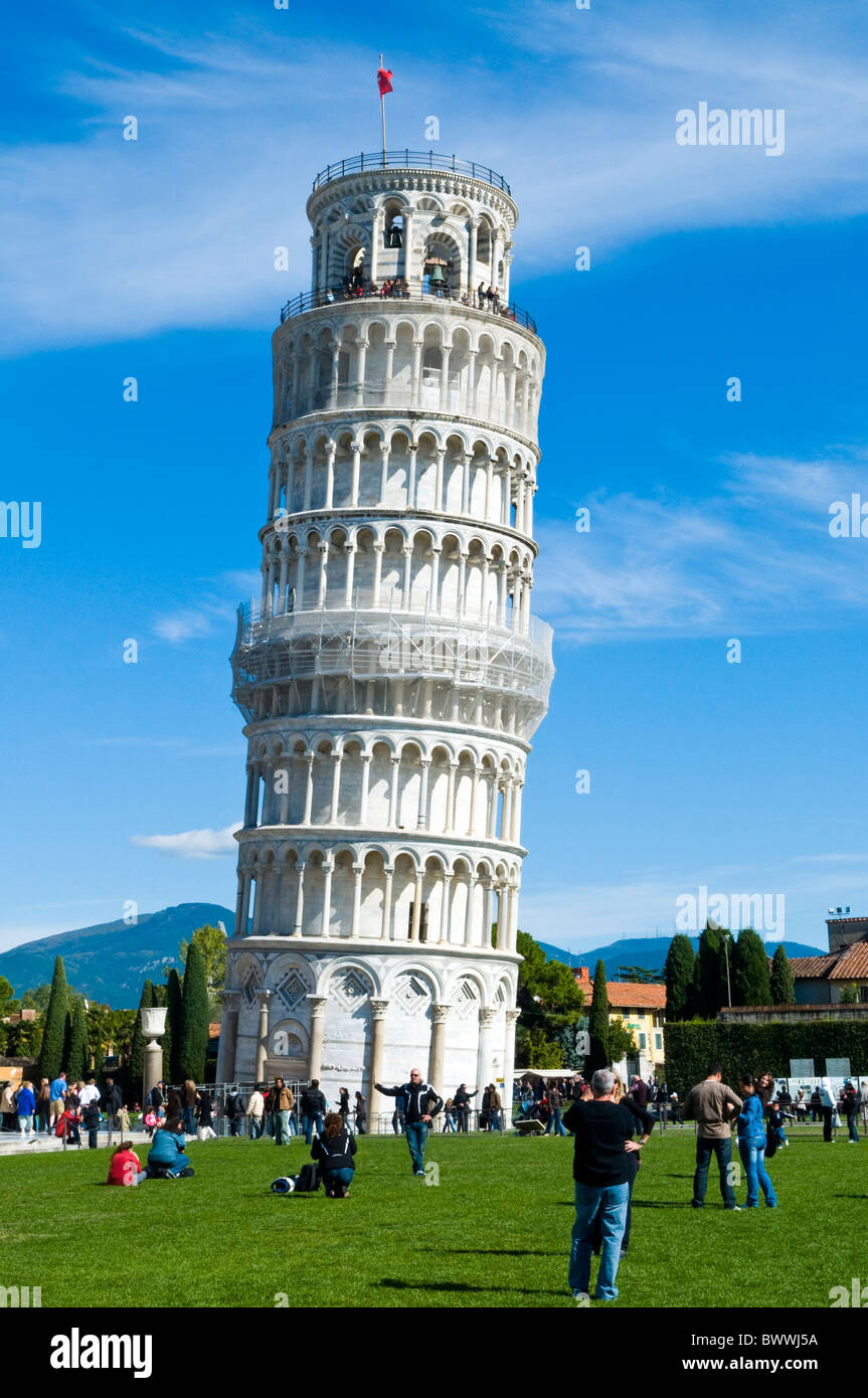The Leaning Tower of Pisa, Piazza dei Miracoli, UNESCO World Heritage ...