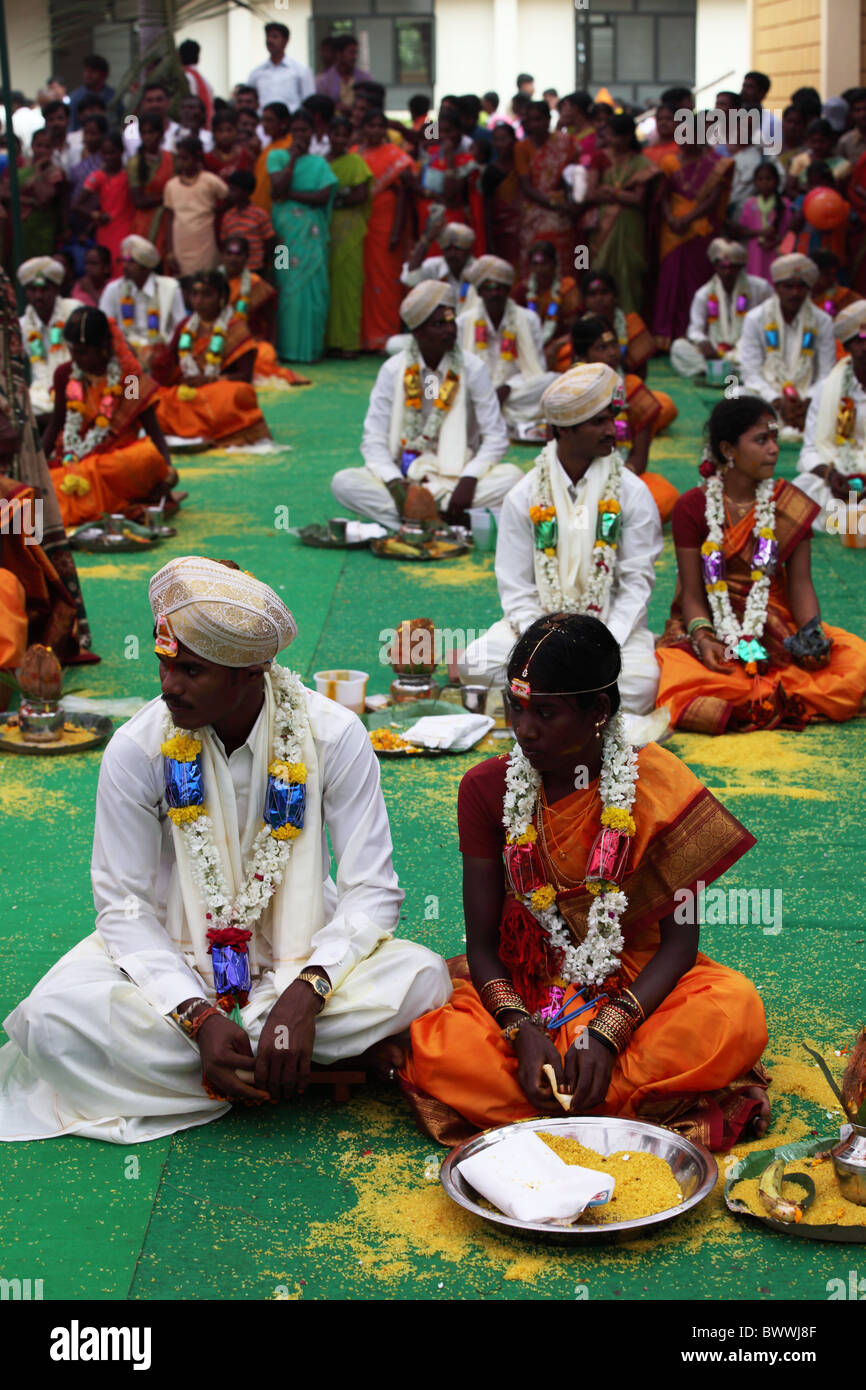 wedding ceremony Andhra Pradesh South India Stock Photo - Alamy