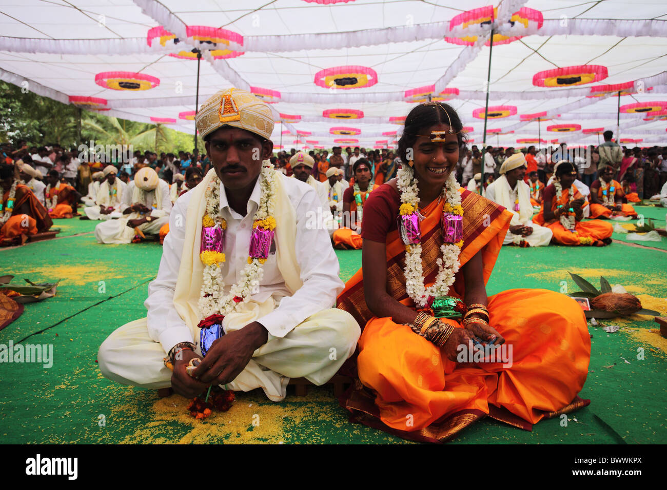 wedding ceremony Andhra Pradesh South India Stock Photo - Alamy