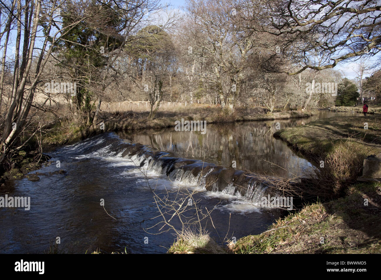 Weir on the River Sorn,Islay Scotland Stock Photo - Alamy