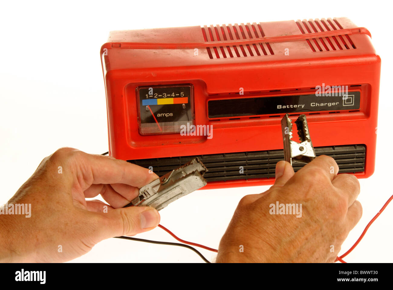 car battery charger Stock Photo - Alamy