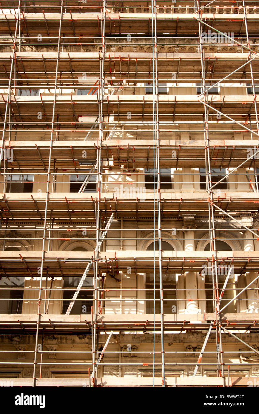 Covered in scaffolding hi-res stock photography and images - Alamy