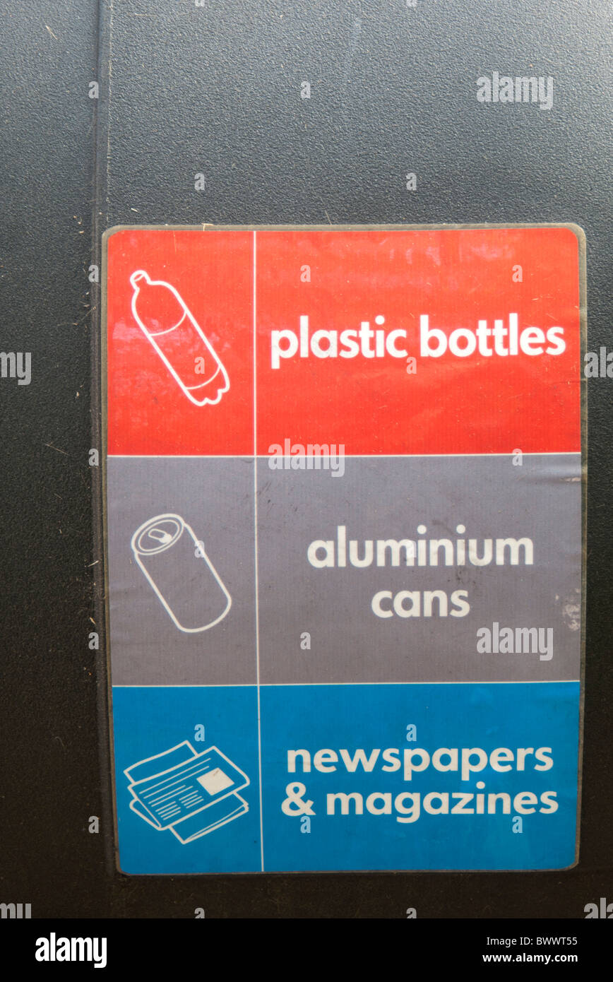 waste bin sign Stock Photo - Alamy