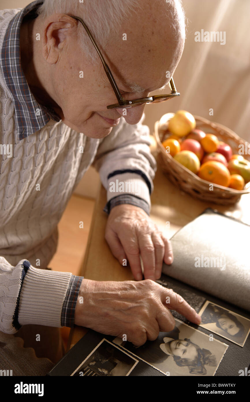 Senior Male (92 years old) citizen retired elderly Caucasian Stock ...