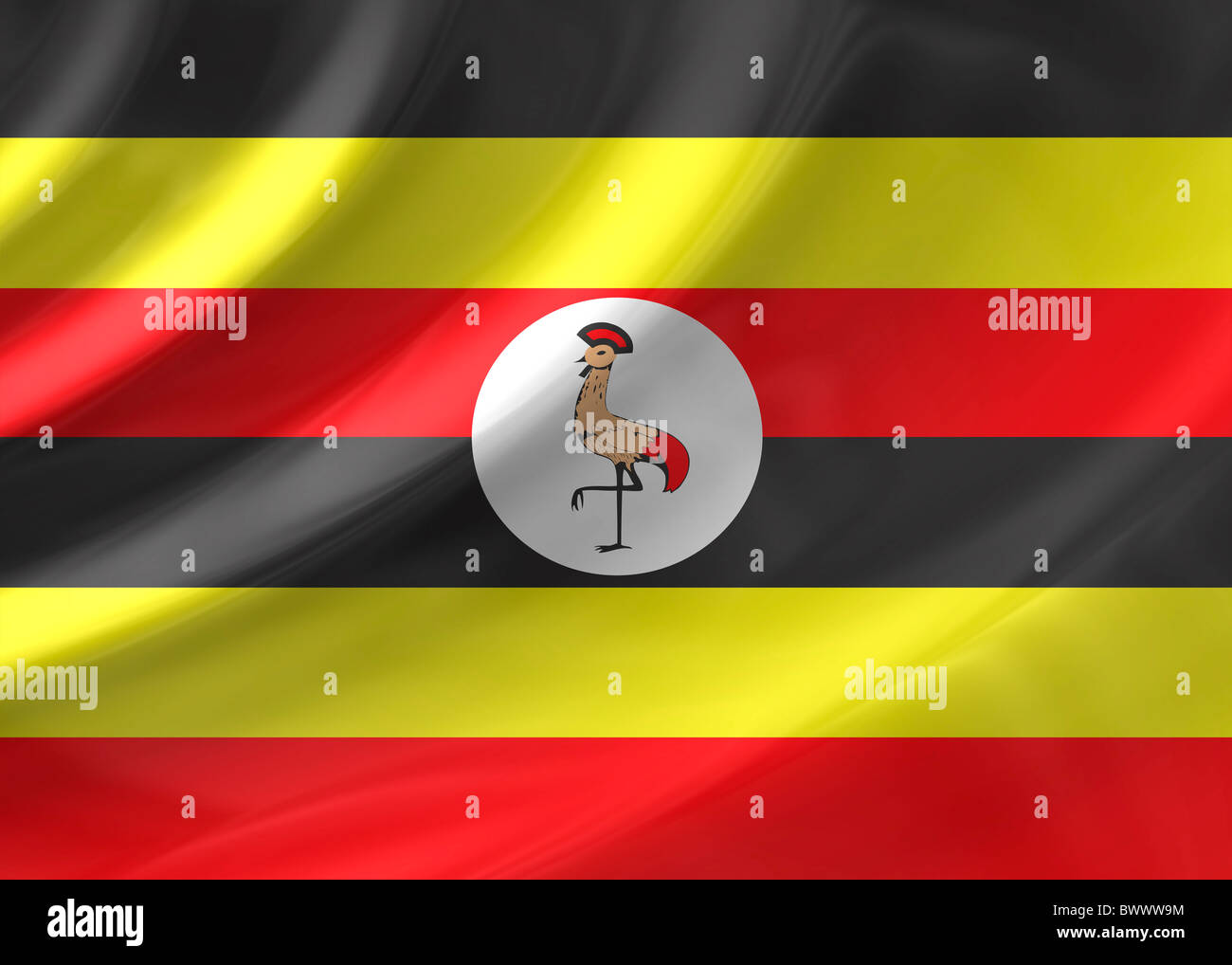 Uganda flag hi-res stock photography and images - Alamy