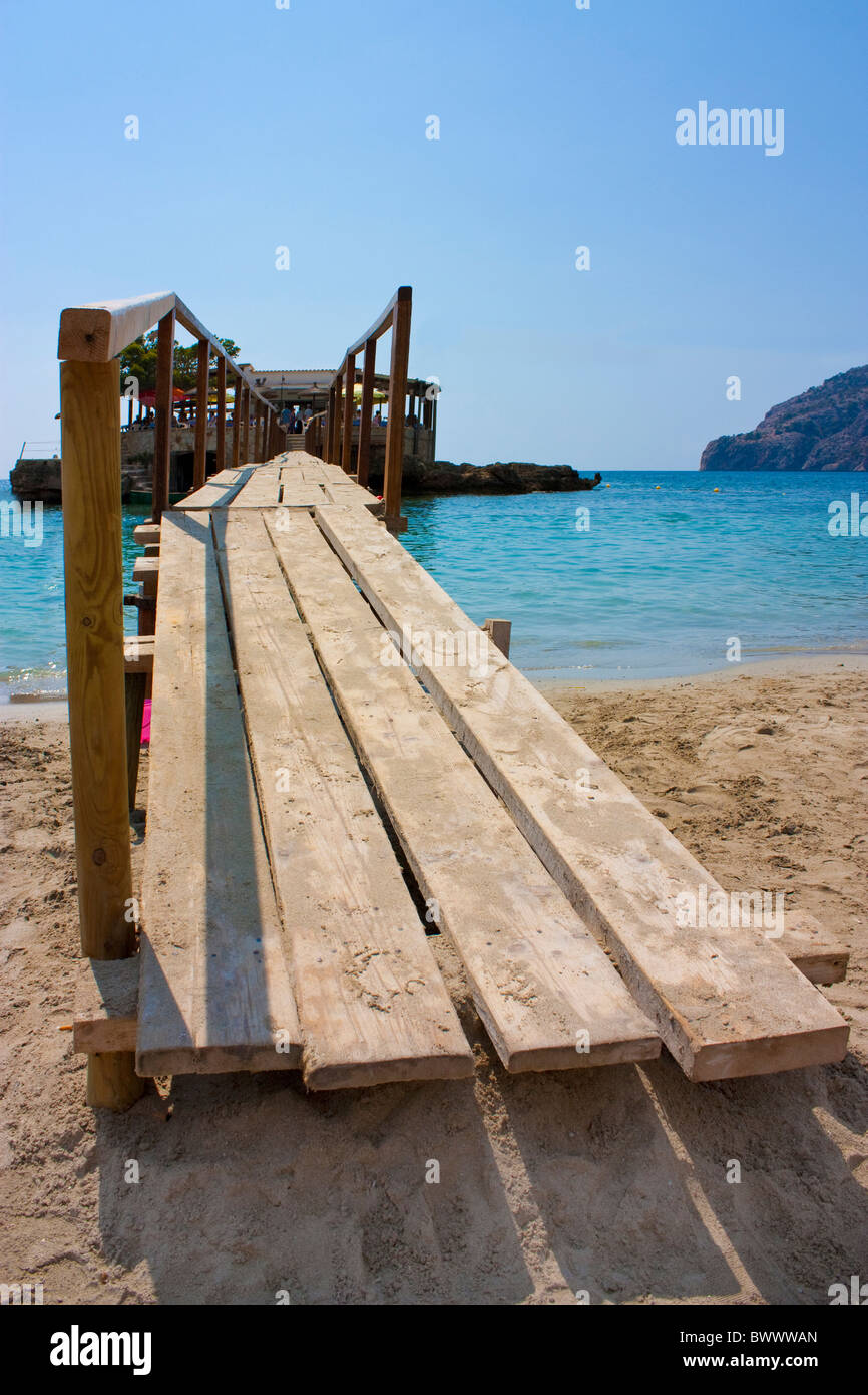 bridge over the ocean on a beach in majorca Stock Photo - Alamy