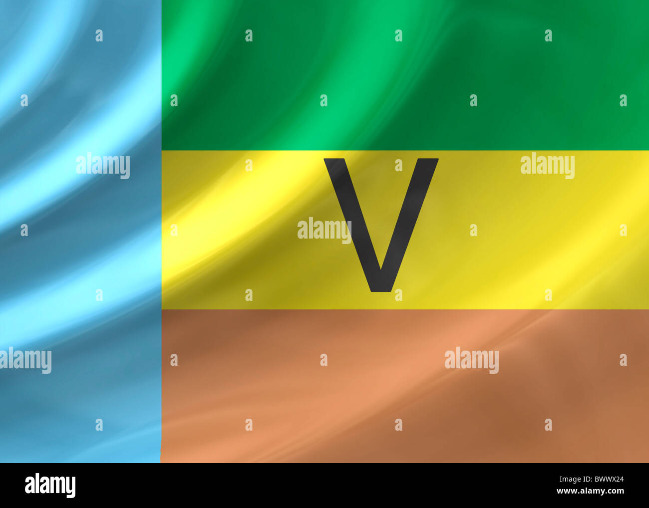 Venda South African homeland flag Stock Photo - Alamy