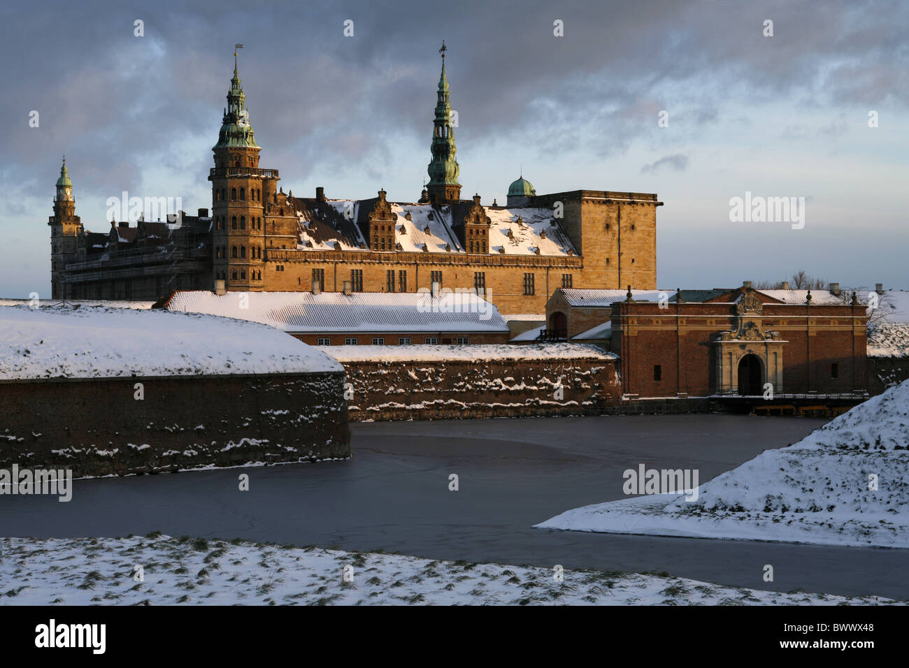 Kronborg Castle, Helsingør, Zealand, Denmark Stock Photo - Alamy