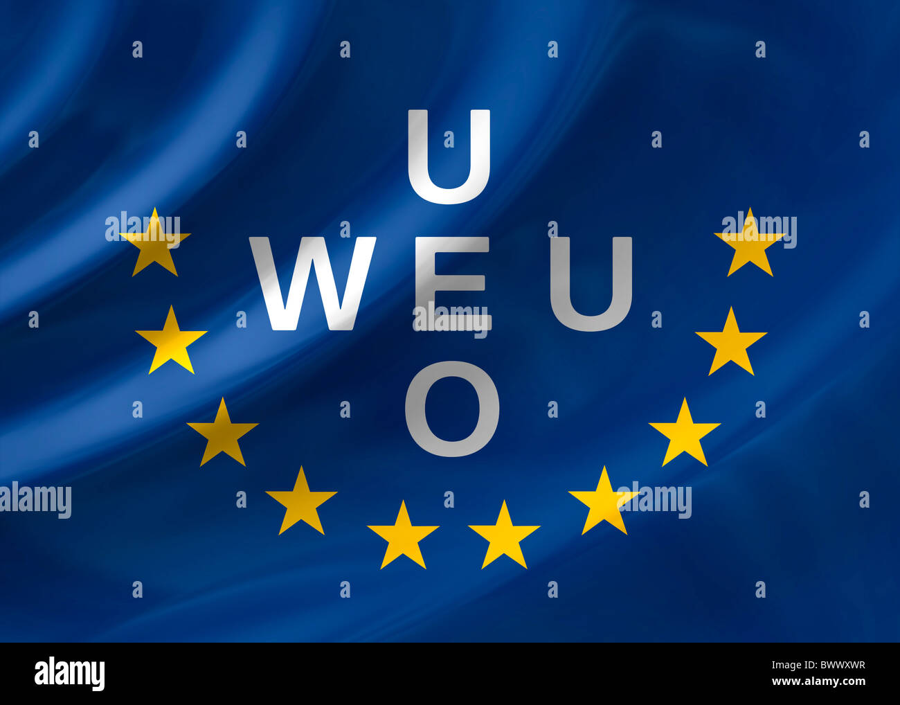 Western European Union flag Stock Photo - Alamy
