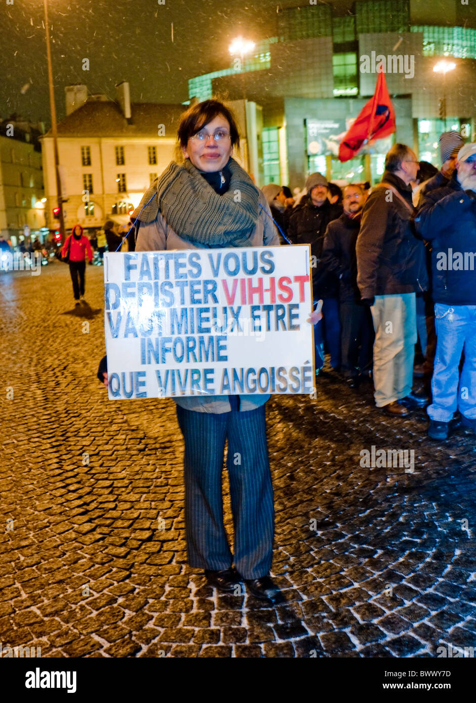 Paris, France, AIDS Demonstration, "World Aids Day", Trans Activist ...