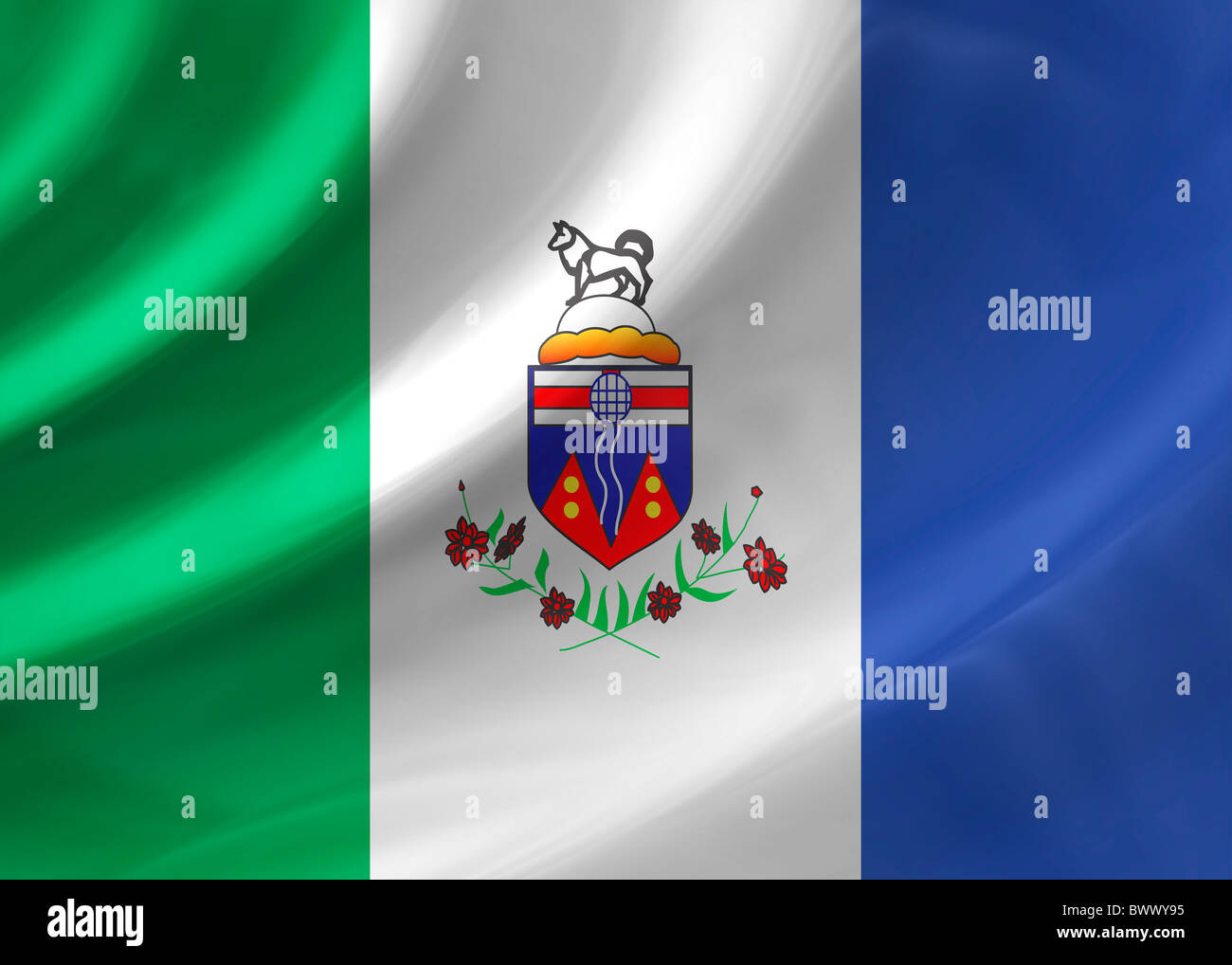 Yukon flag hi-res stock photography and images - Alamy