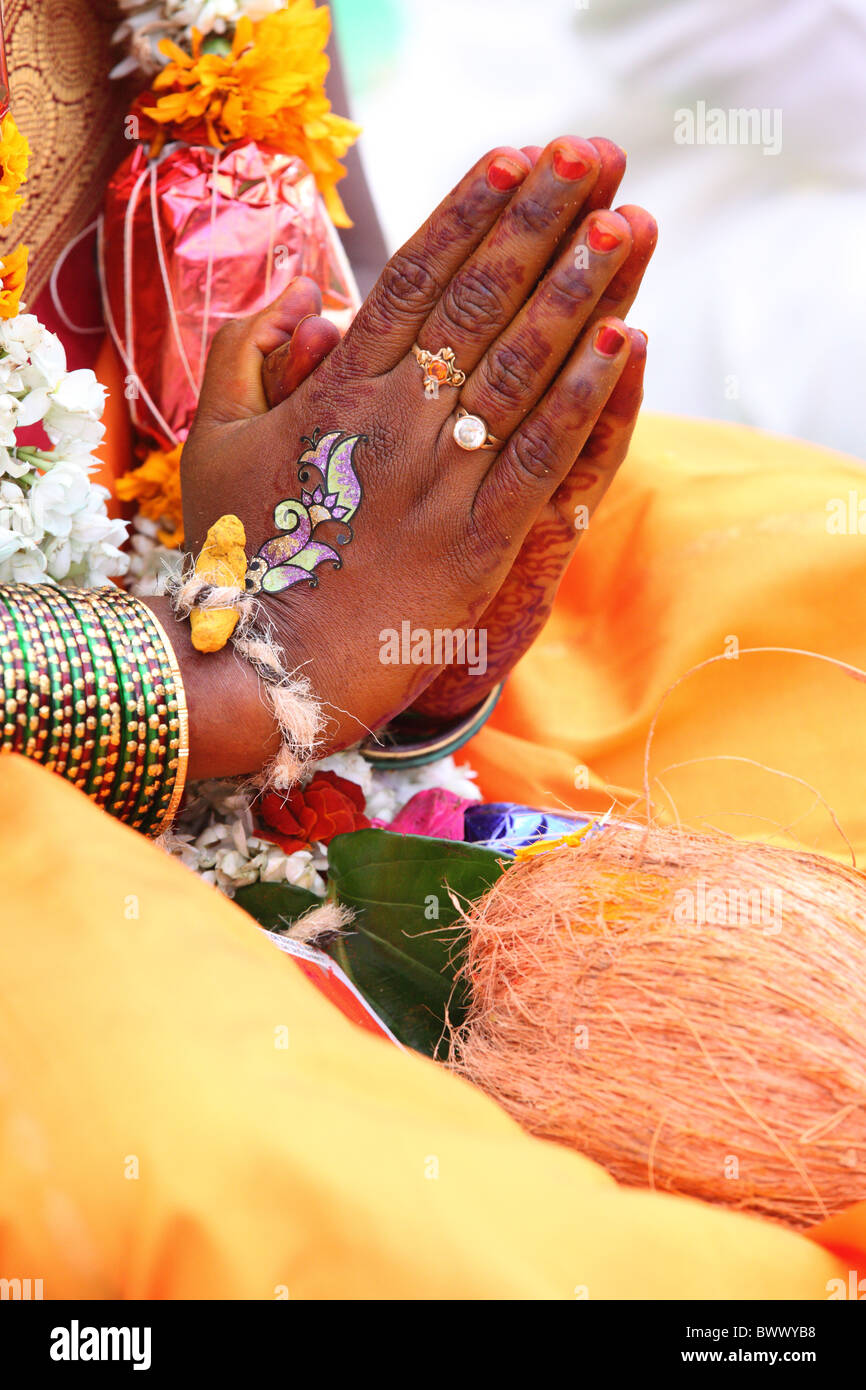 wedding ceremony Andhra Pradesh South India Stock Photo - Alamy