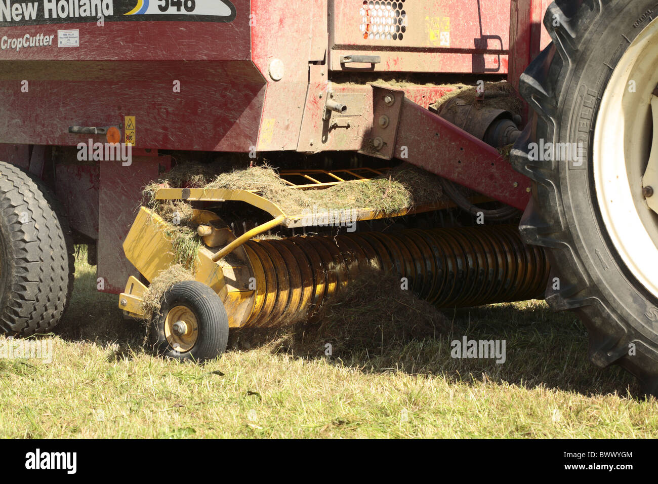 Farm agriculture tractor wales powys hi-res stock photography and ...
