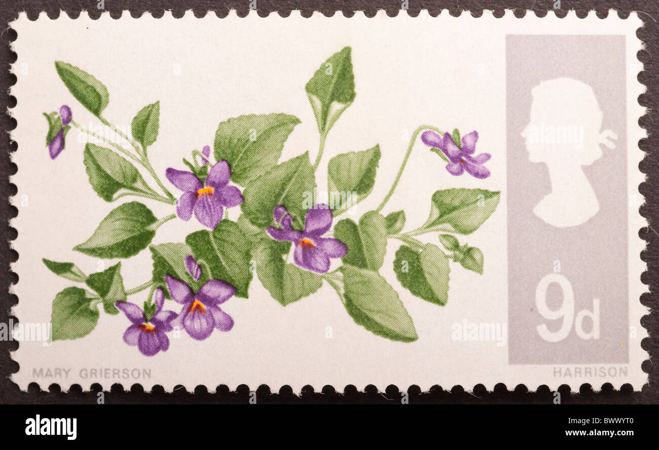 United Kingdom Postage Stamp 9d, 1967 Issue Stock Photo - Alamy