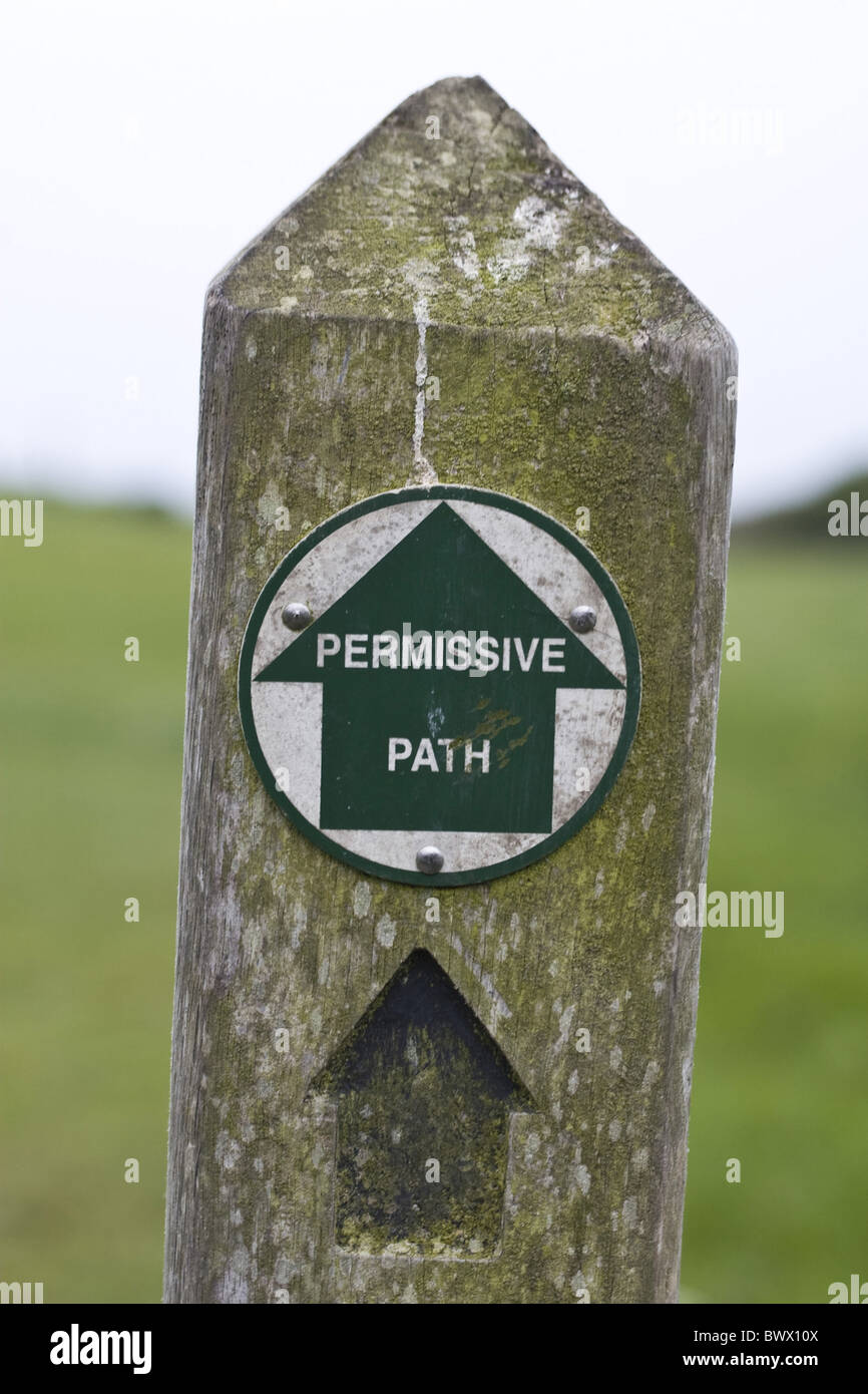 Permissive Footpath Sign Stock Photos & Permissive Footpath Sign Stock ...