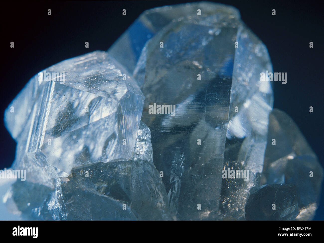 crystal rock crystal quartz silicon oxide mineralogy hard mineral Stock ...