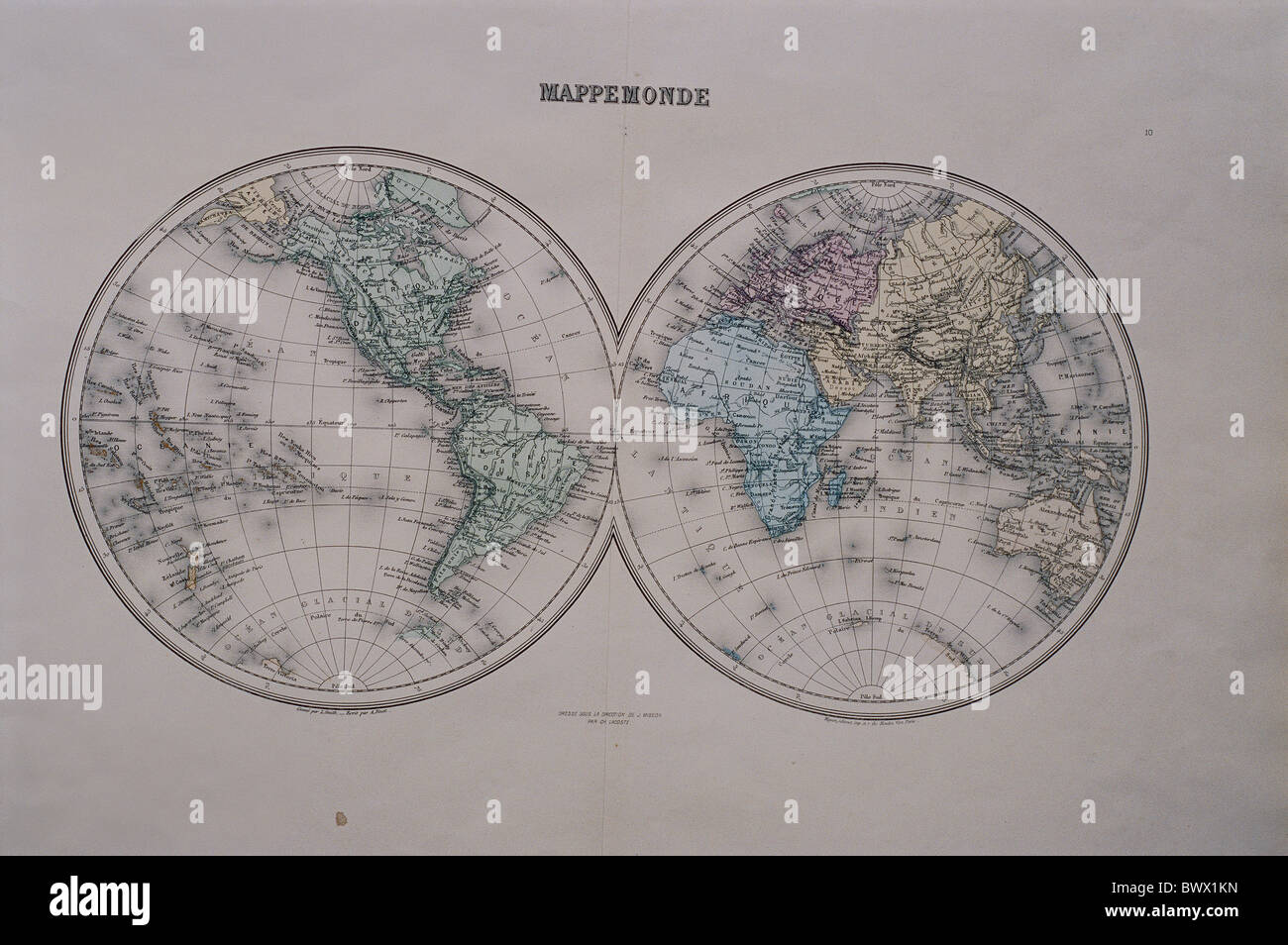 geography map of world historical hemispheres map map card world Stock ...